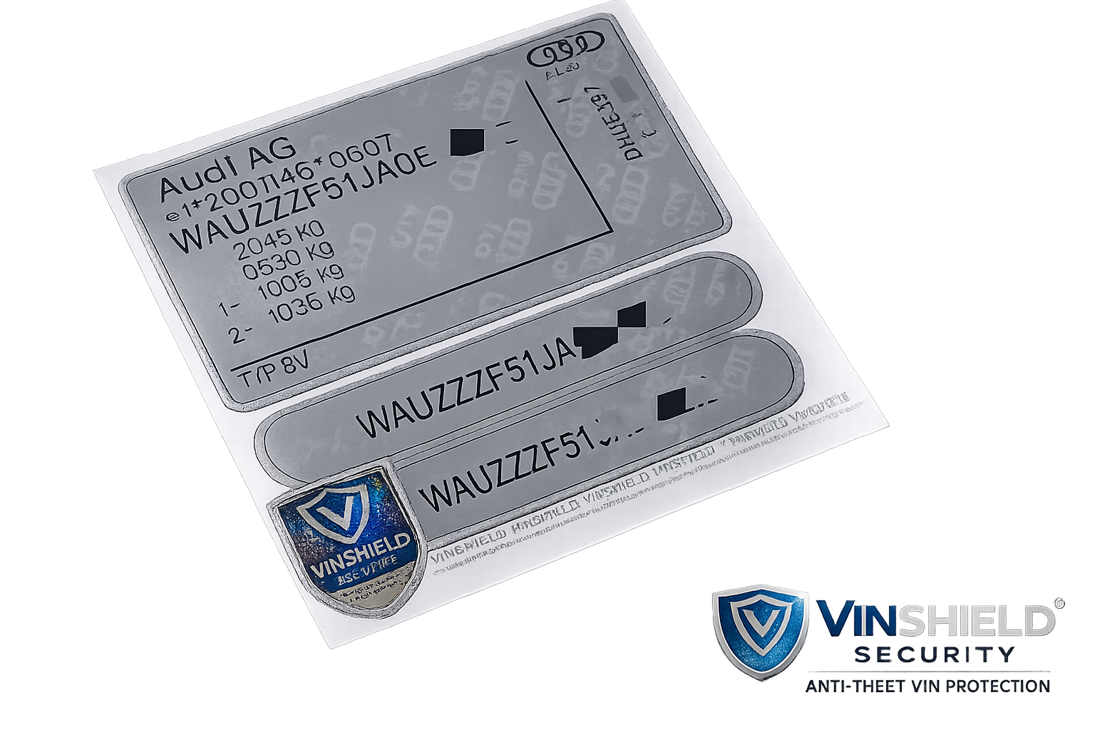 Audi VIN Sticker & Replacement Set UK - VIN SHIELD UK – VIN SHIELD UK LTD